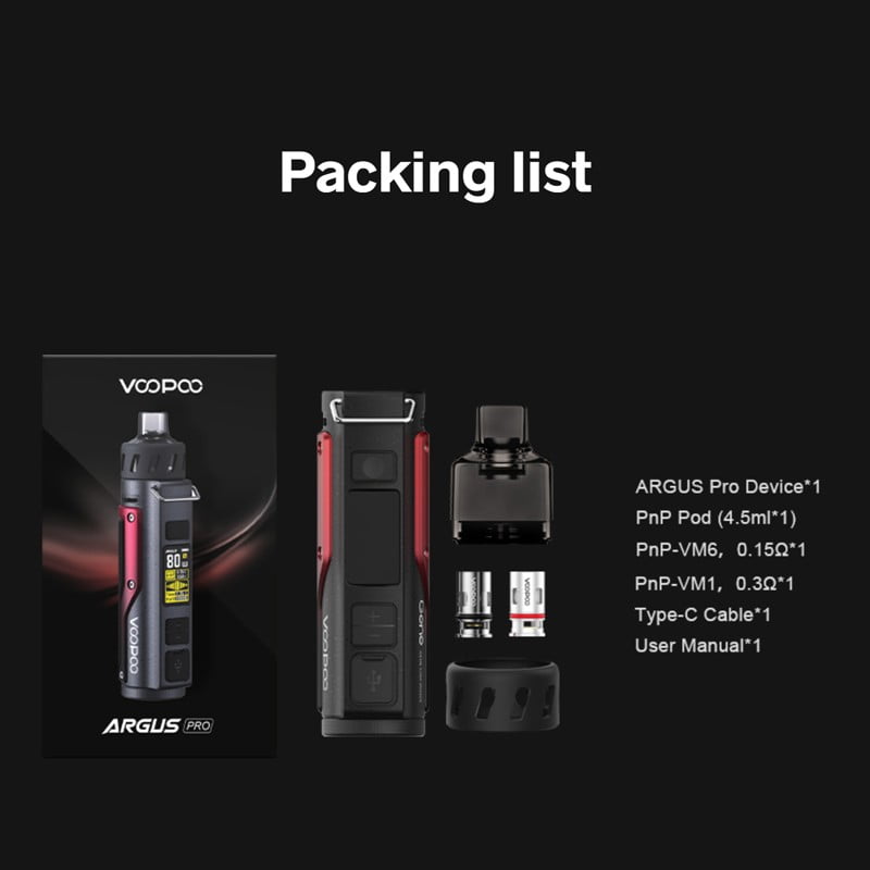 ARGUS PRO 80W -Voopoo- E-smokers Club